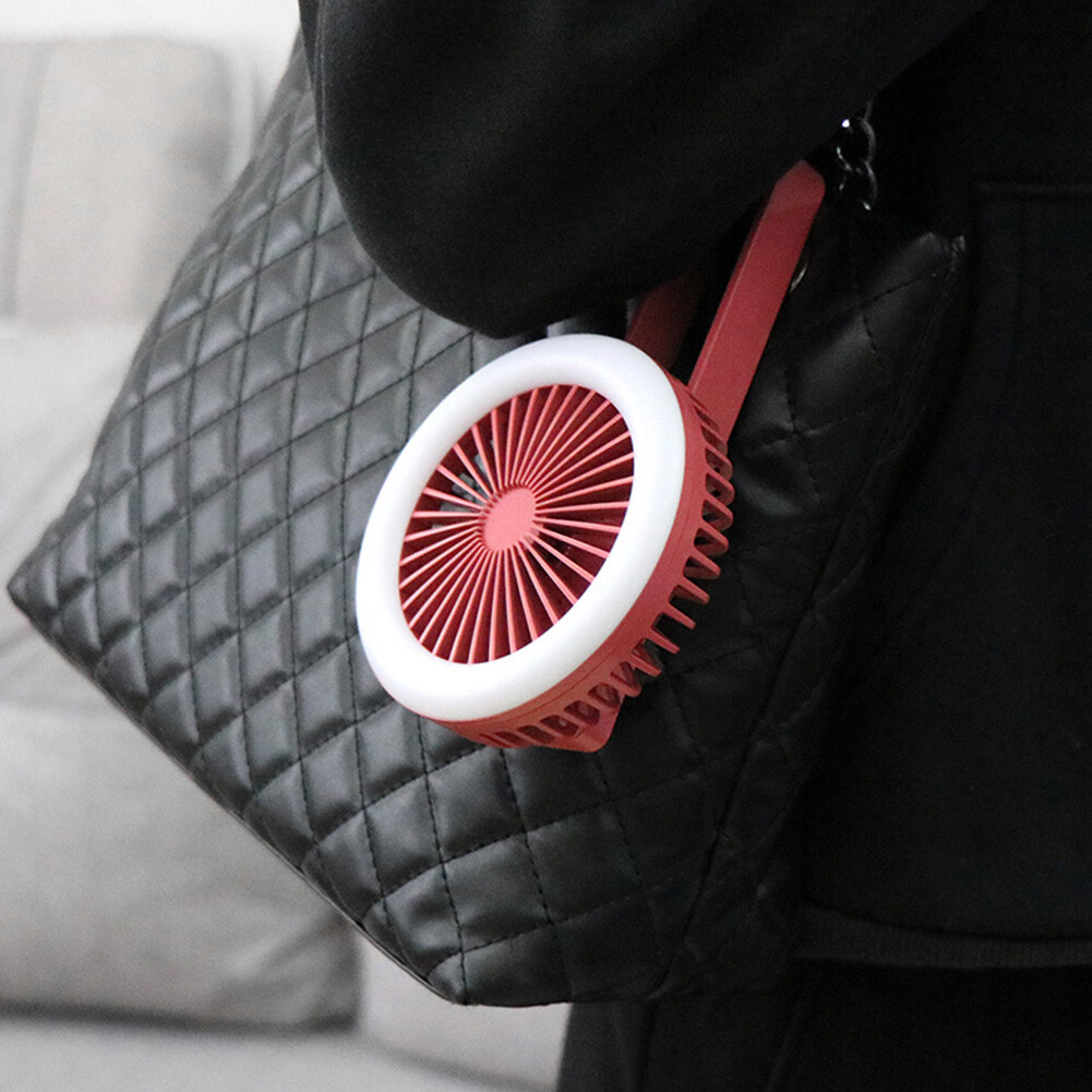 Handheld Small Fan 800mAh Foldable Handy Fan for Home/Office/Dorm (Red ...