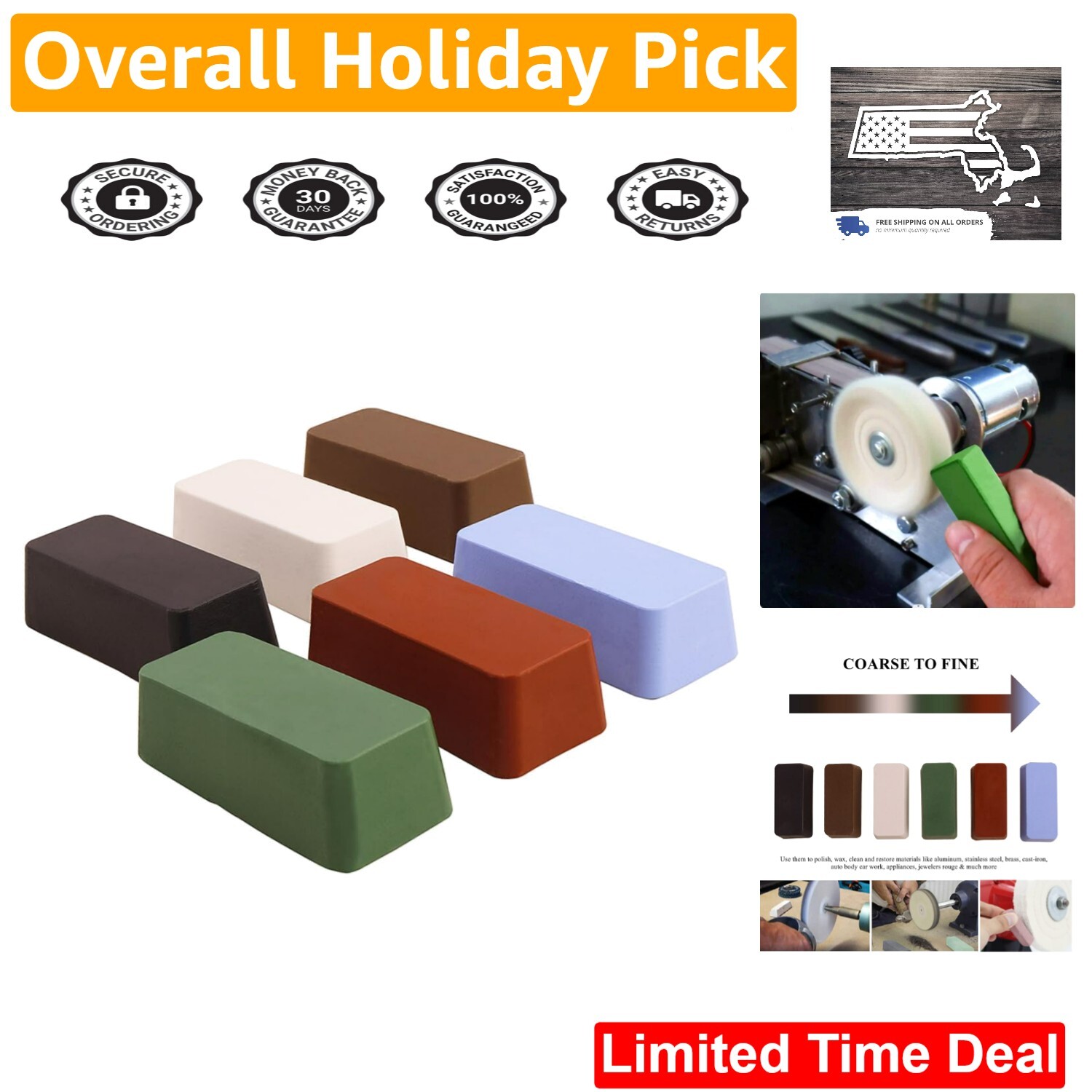 Versatile Metal Polishing Compound Kit - Aluminum Stainless Steel ...