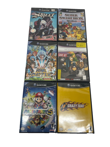 Lot Of 6 Nintendo GameCube Games In Original Cases - Mario Party 5 ...