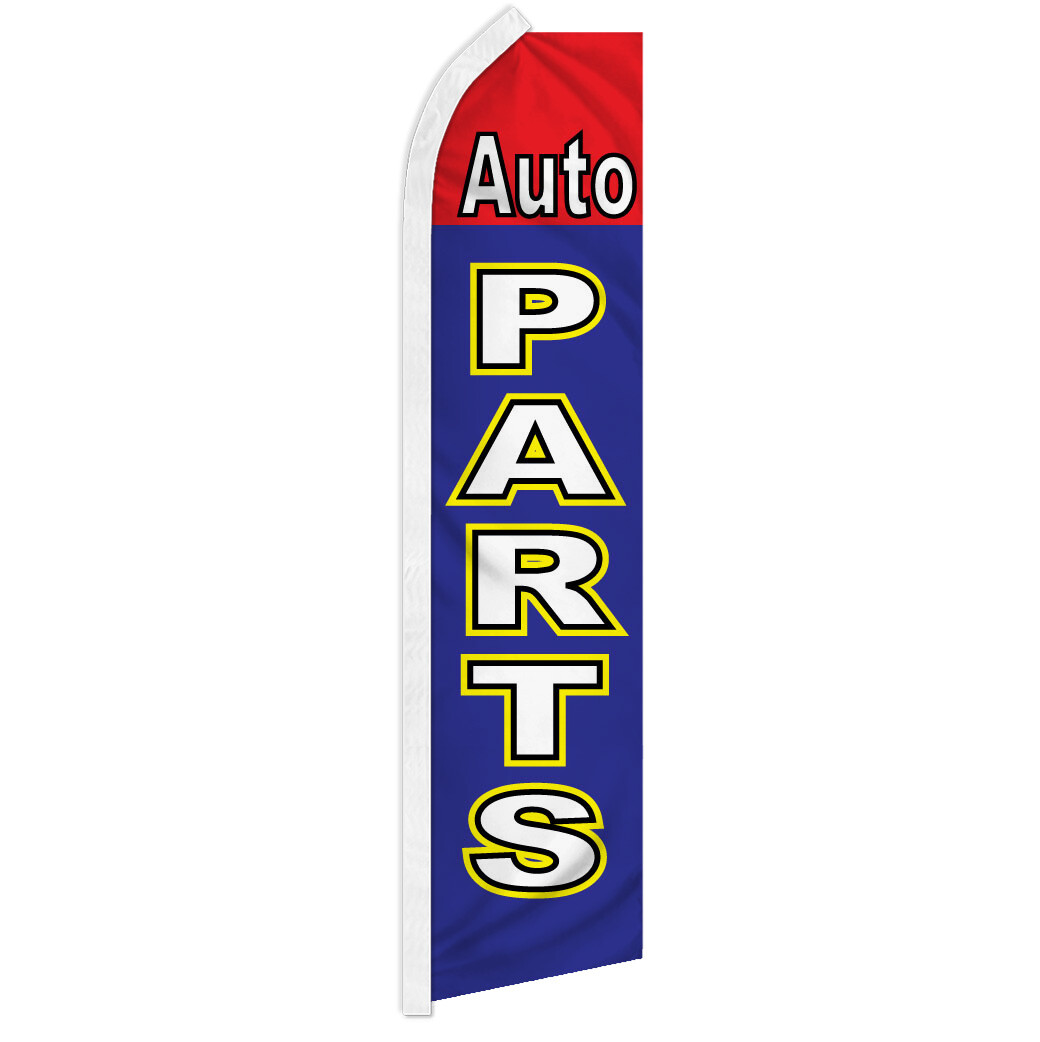 Auto Parts Swooper Feather Flutter Flag Car Parts Mechanic Flags | eBay