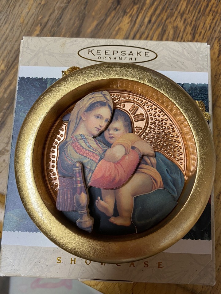 Hallmark Madonna and Child Ornament, 1996 Sacred Masterworks, QK1144 ...