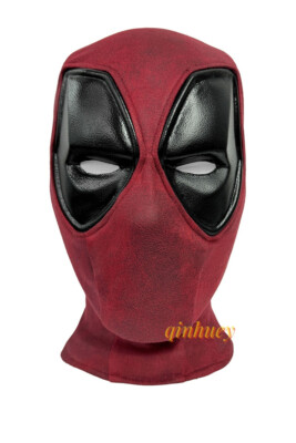 Cosplay Mask Deadpool3 Wade Wilson Full Face Red Mask prop Superhero ...
