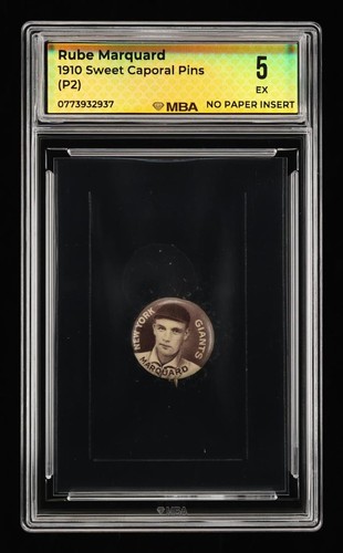 1910 P2 Sweet Caporal Pins : Rube Marquard MBA 5 EX | eBay