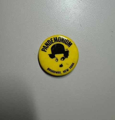 Vintage CLOTHING STORE Pinback BROADWAY MANHATTAN CHARLIE CHAPLIN ...