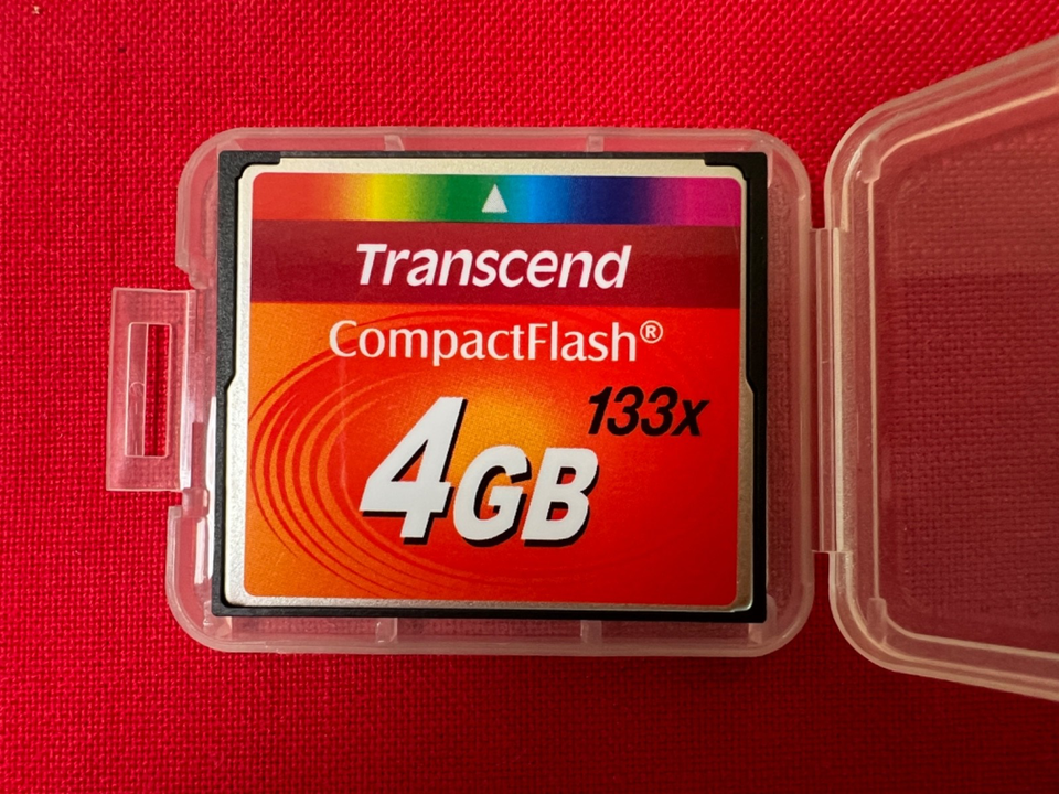 Lot of 6 Transcend 4GB CF 133X CompactFlash Cards 4GB - Used only once ...