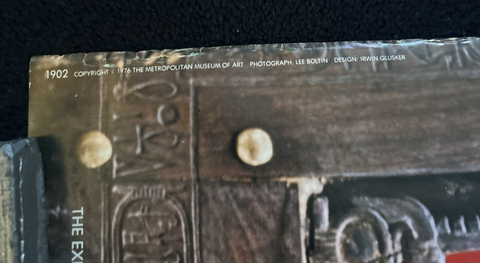 1976 Vintage : TREASURES of TUTANKHAMUN exhibit POSTER #1902 @ King Tut ...