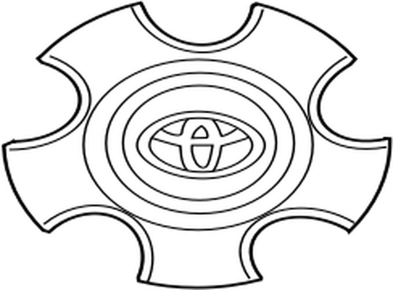 42603-0C110 Toyota Ornament sub-assy, wheel hub 426030C110, New Genuine ...