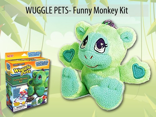 Wuggle Pets Funny Monkey Kit as Seen on TV Stuffed Pet Animal for sale ...