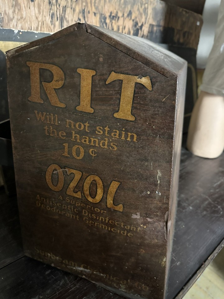 VTG RIT Dye 6 Drawer Metal Store Display Cabinet Rare Apothecary ...