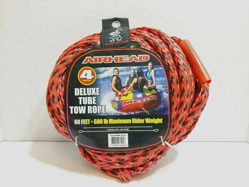 Airhead Deluxe 4-Rider Tube Tow 60' Rope, Towable Water Sports - FREE ...