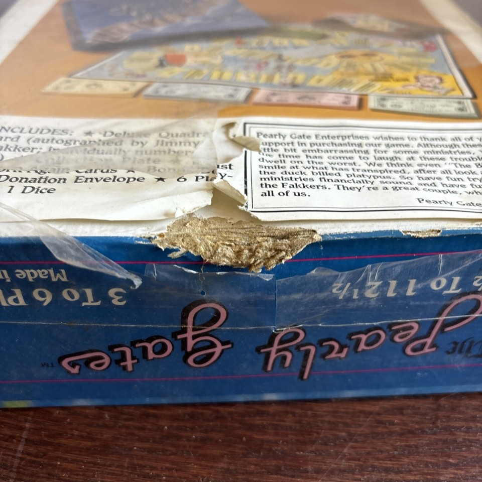 THE PEARLY GATES BOARD GAME - Jim Bakker PTL Parody board Game Ministry ...