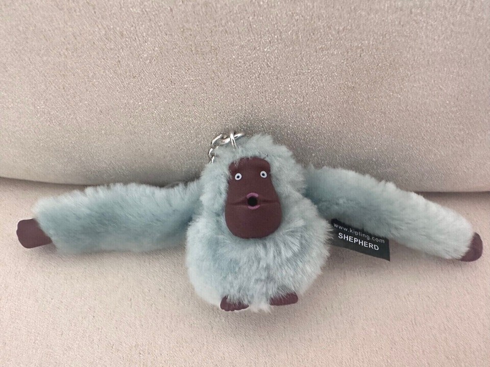 NWT KIPLING MONKEY KEYCHAIN KEY RING CHARM BLACK RED GRAY BLUE GREEN ...