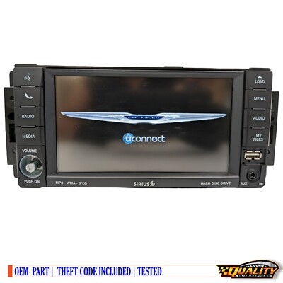 Jeep Dodge Chrysler RBZ MyGIG 430 UConnect Touchscreen Radio DVD Player ...