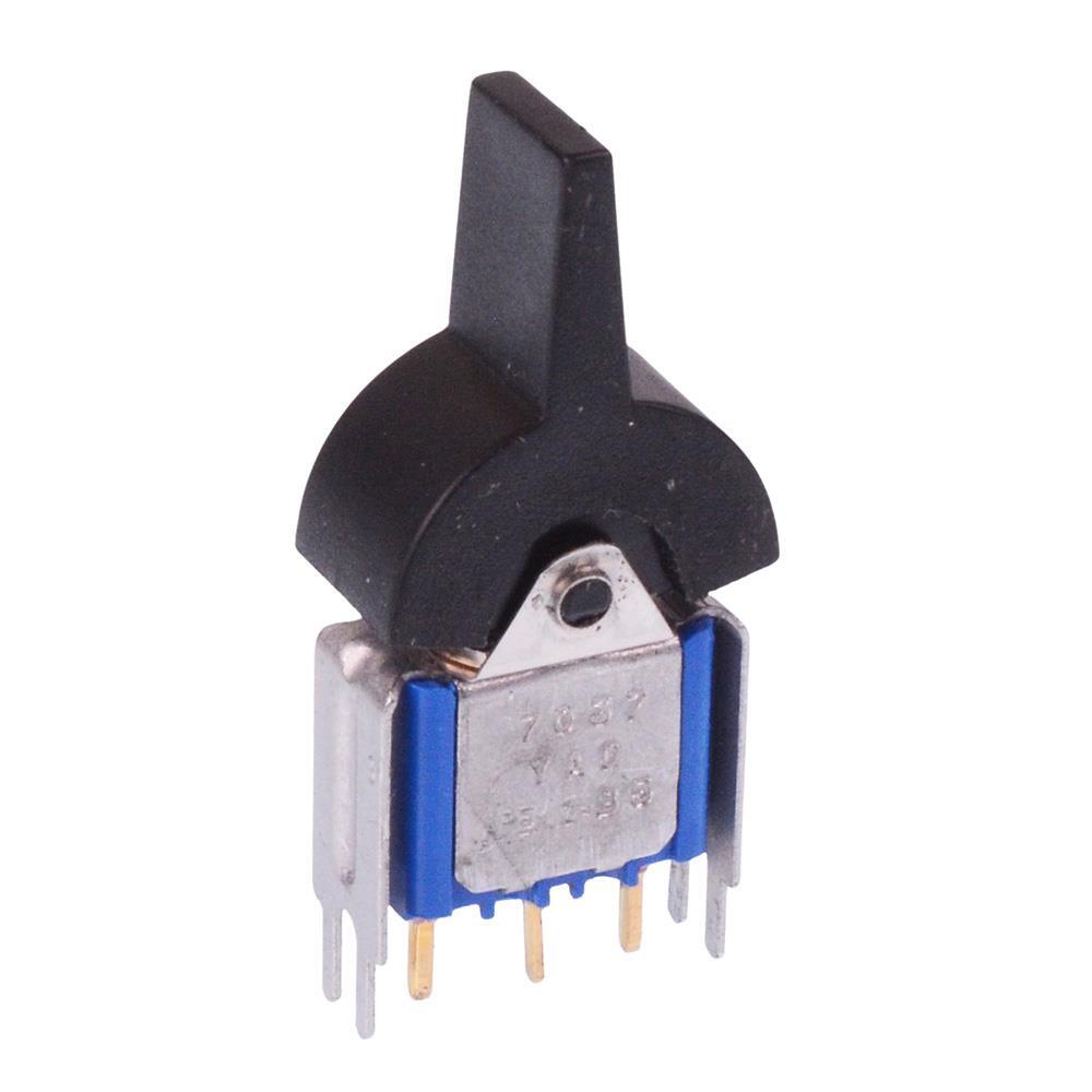 7037Y6ADB Black Paddle (On)-Off-(on) Momentary PCB Rocker Switch SPDT ...