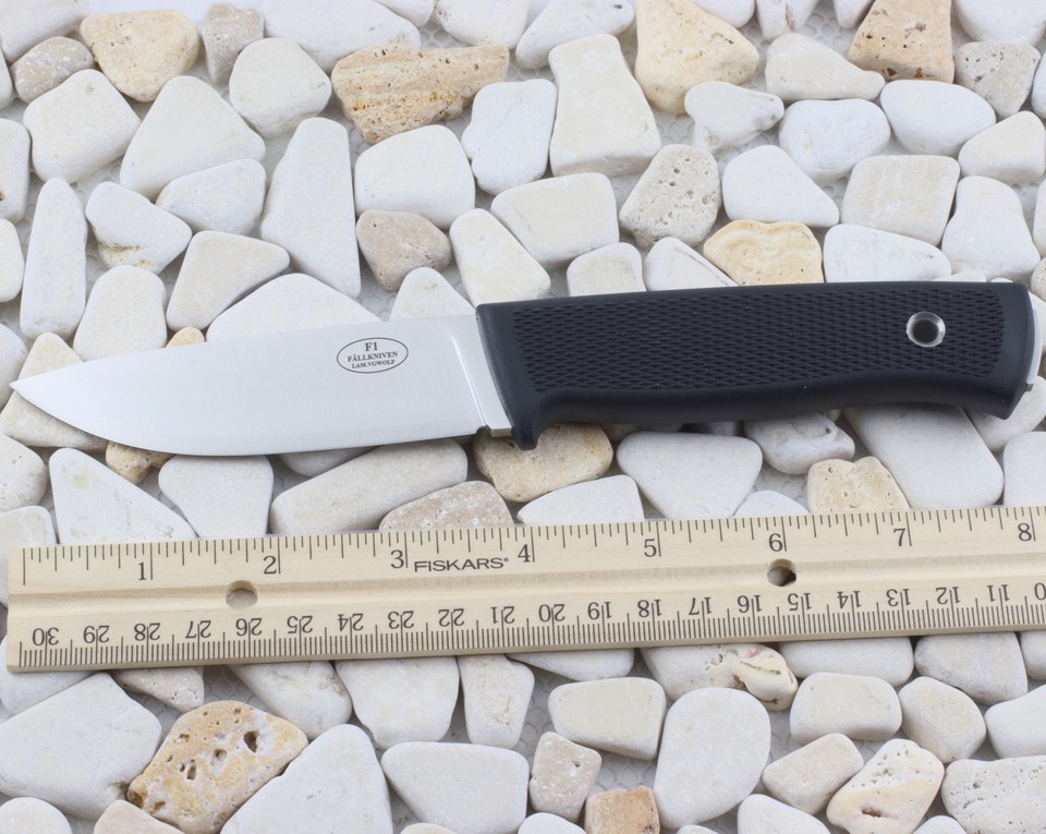 Fallkniven F1 Fixed Blade Knife Satin Finish Stainless Black Thermorun ...