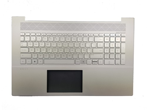 HP Envy 17-CG PLATA TECLADO PALMREST ESPAÑOL SPANISH Keyboard L92316 ...