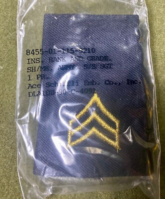 U.S.ARMY FEMALE NCO SHIRT SHOULDER MARKS SERGEANT | eBay
