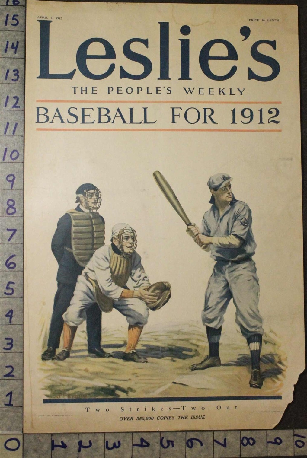 1912 SPORT MEN BASEBALL CATCHER UMPIRE REFEREE UNIFORM KERNAN ART COVER ...
