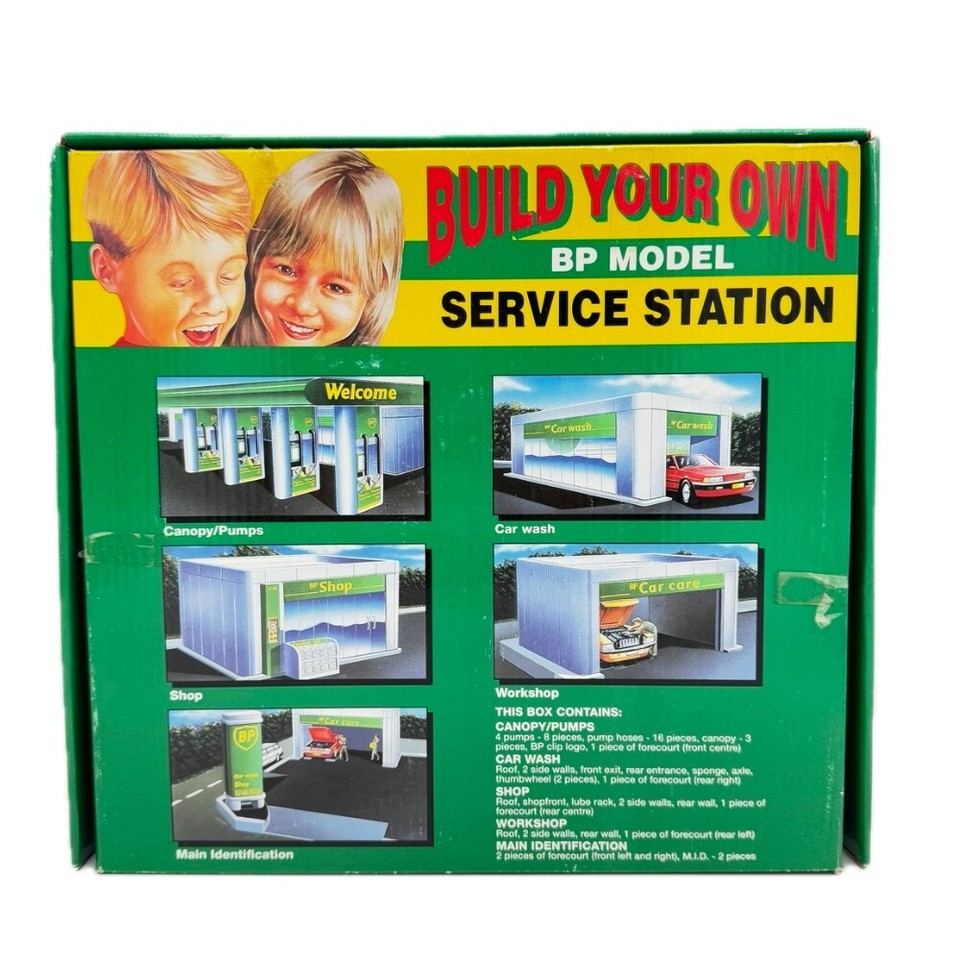 BP GAS STATION Model, Build Your Own Service Station 1995 Edition (New ...