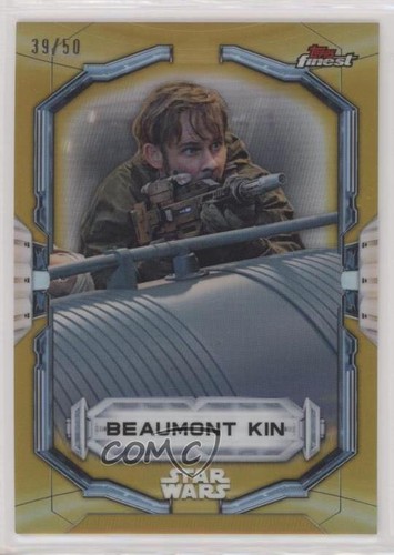 2022 Topps Finest Star Wars Gold Refractor 39/50 Beaumont Kin #13 0s3 ...