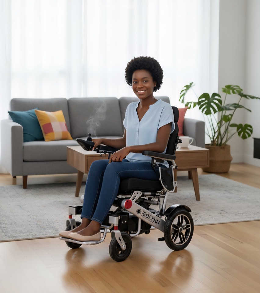 Edlynn Elite Ryder LX Power Wheelchair (Titanium) - Auto Folding | eBay