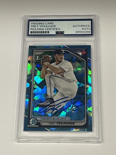 2024 Bowman Chrome Draft Sapphire Trey Yesavage Sapphire Auto 1st #BDC ...