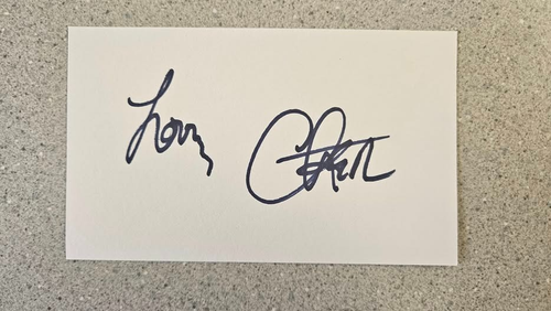 CHER SIGNED 3x5 INDEX CARD AUTOGRAPH | eBay
