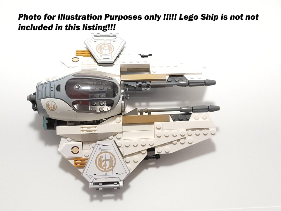 Custom White Fallen Order Sticker Sheet fits Star Wars 75135 75038 9494 ...