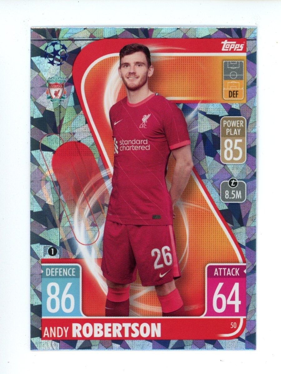 2021 Topps Match Attax Crystal Andy Robertson #50 Liverpool FC | eBay