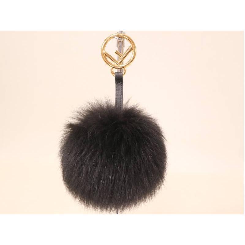 Authentic Fendi Good Condition FENDI Pom Pom Charm Key Ring 7AR259 No ...