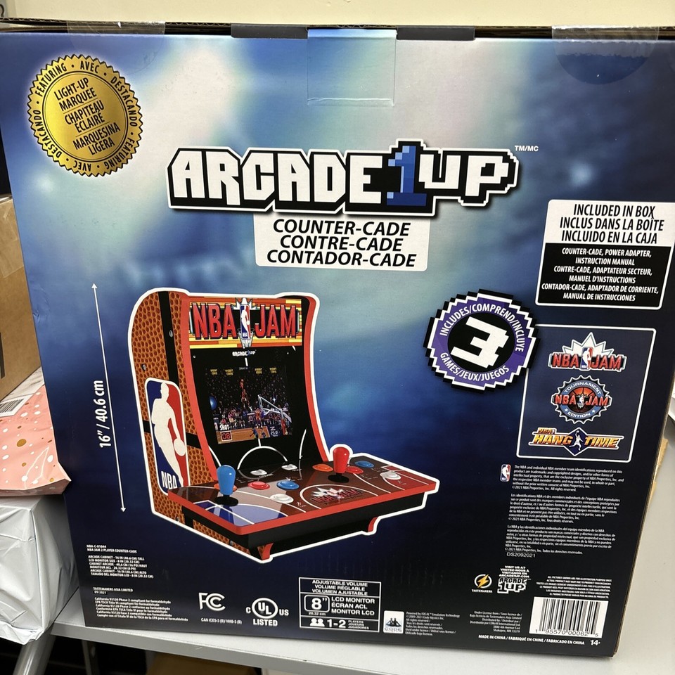 Arcade1Up NBA JAM 2 Player Countercade - Tabletop Arcade Machine - 3 ...