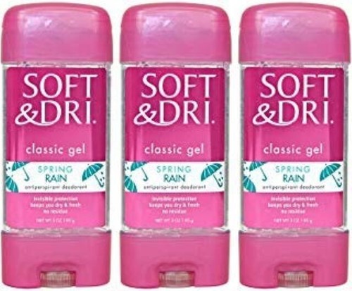 Soft & Dri Classic Gel Spring Rain Deodorant 3 oz. 3-Pack SEALED New | eBay