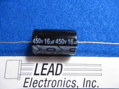 16UF 450-VOLT AXIAL CAPACITOR 105-DEGREE TEMP RANGE 16MFD 450V | eBay