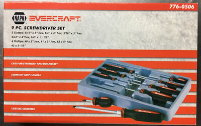 9pc NAPA EVERCRAFT SCREWDRIVER SET NEW | eBay