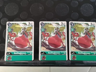 Red vegiemon Carte Digimon Anglais Bt10-047 | eBay