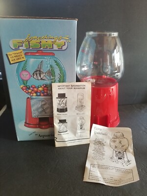 Something Fishy Gumball Machine Fish Tank table top Aquarium box/parts ...