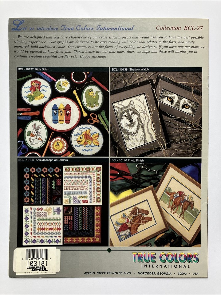 Vintage True Colors Cross Stitch Kit Shadow Watch Grey Wolf BCL-10138 ...