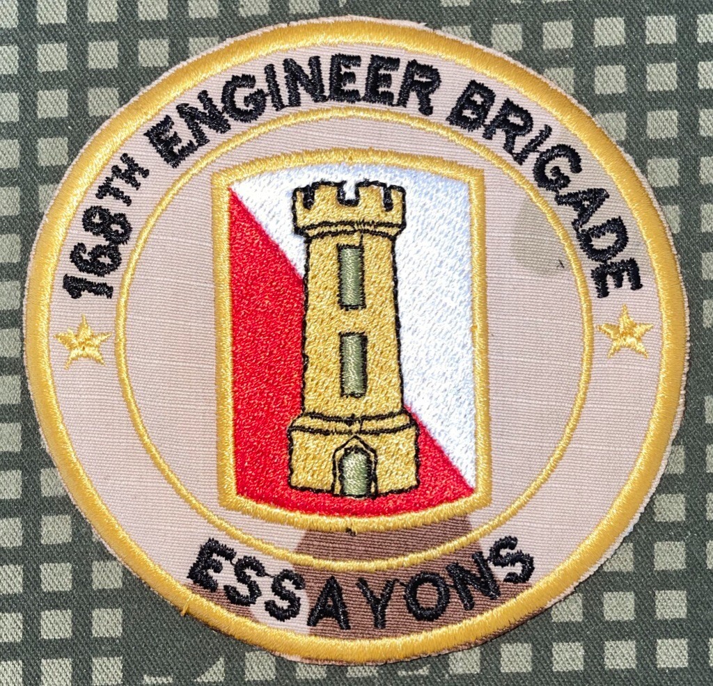 US Army DCU 168th Engineer Brigade "Essayons" Patch Hook Repro New B292 ...