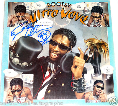 BOOTSY COLLINS HAND SIGNED AUTOGRAPHED ULTRA WAVE ALBUM! RARE! W/ PROOF ...
