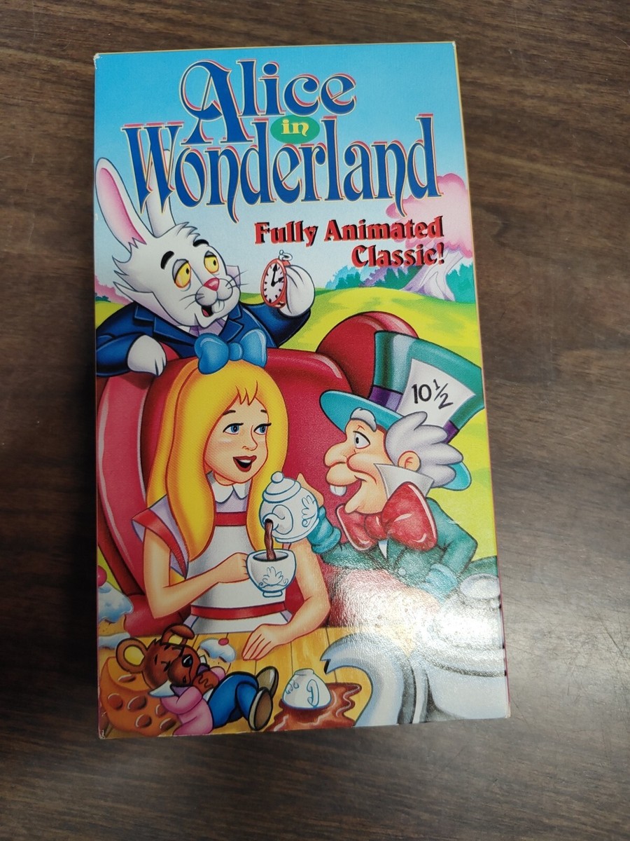 Alice In Wonderland Vhs 1991 1991 Walt Disney Classic Black Diamond