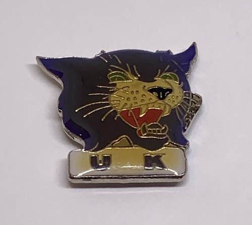 Vtg University Of Kentucky UK 1970s Wildcat Mascot Lapel Pin (216) | eBay