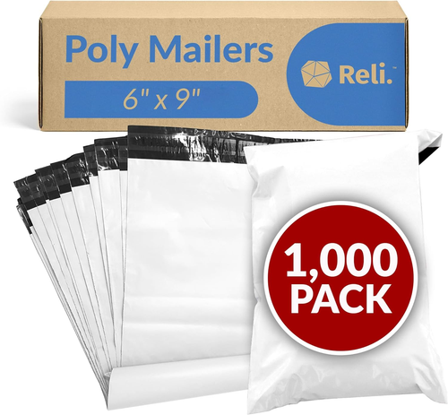 Poly Mailers 6X9 | 1000 Pcs Bulk | Small Mailing Envelopes/Shipping ...