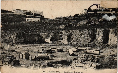 CPA AK TUNISIA Carthage Basilique Romaine (1216082) | eBay