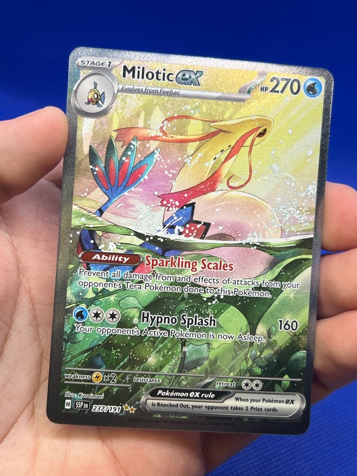 Pokemon Surging Sparks Milotic ex 237/191 Special Illustration Rare SIR ...