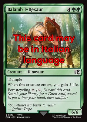 MTG BALAMB T-REXAUR FOIL EXC - ARCHEOSAURUS DI BALAMB 173 - FIN - MAGIC ...