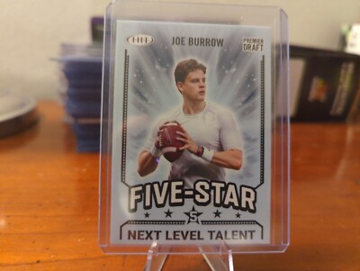 Joe Burrow 2020 Sage Hit Premier Draft Rookie Five-Star Card #94 ...