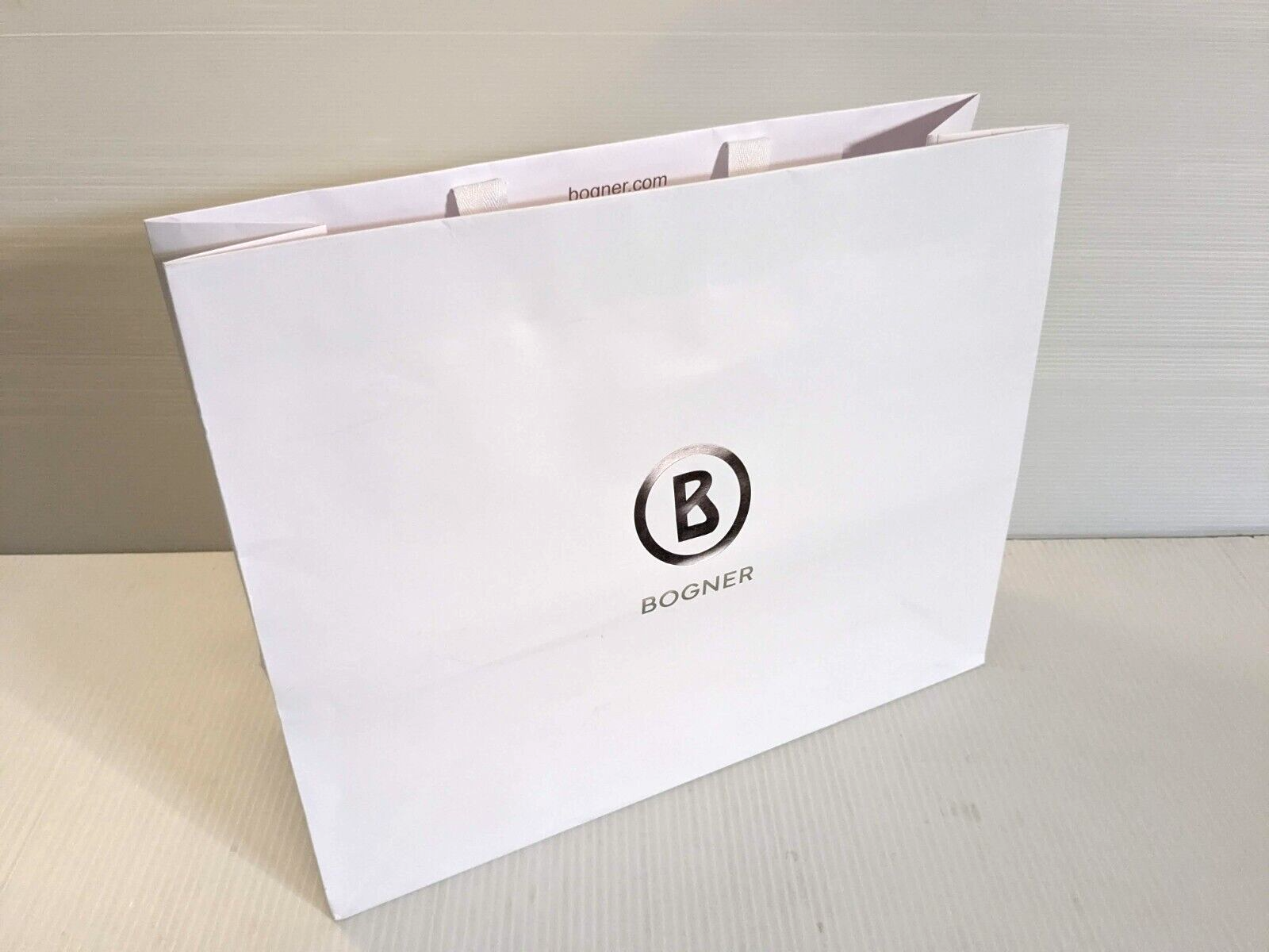 Authentic Bogner White Paper Shopping Shopping / Gift Bag - 17.5" x 14 ...