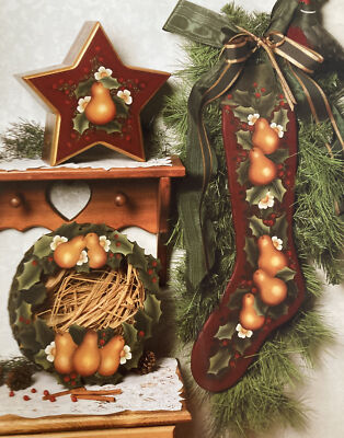 Tole Painting Pattern Packet: Pears and Holly by Gail Anderson | eBay