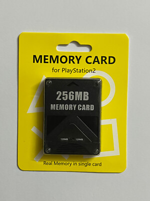 NEW PS2 MEMORY CARD 256MB FOR SONY PLAYSTATION 2 Real Memory in single ...