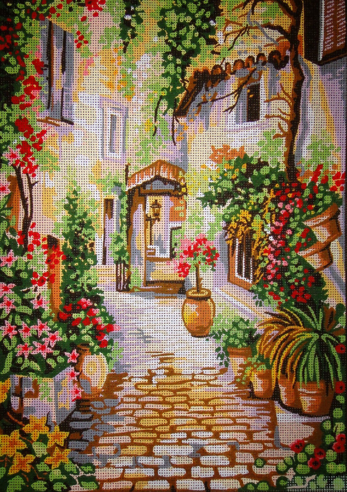 "Morning Italy" Printed Canvas or Threads Kit for Needlepoint 14812 | eBay